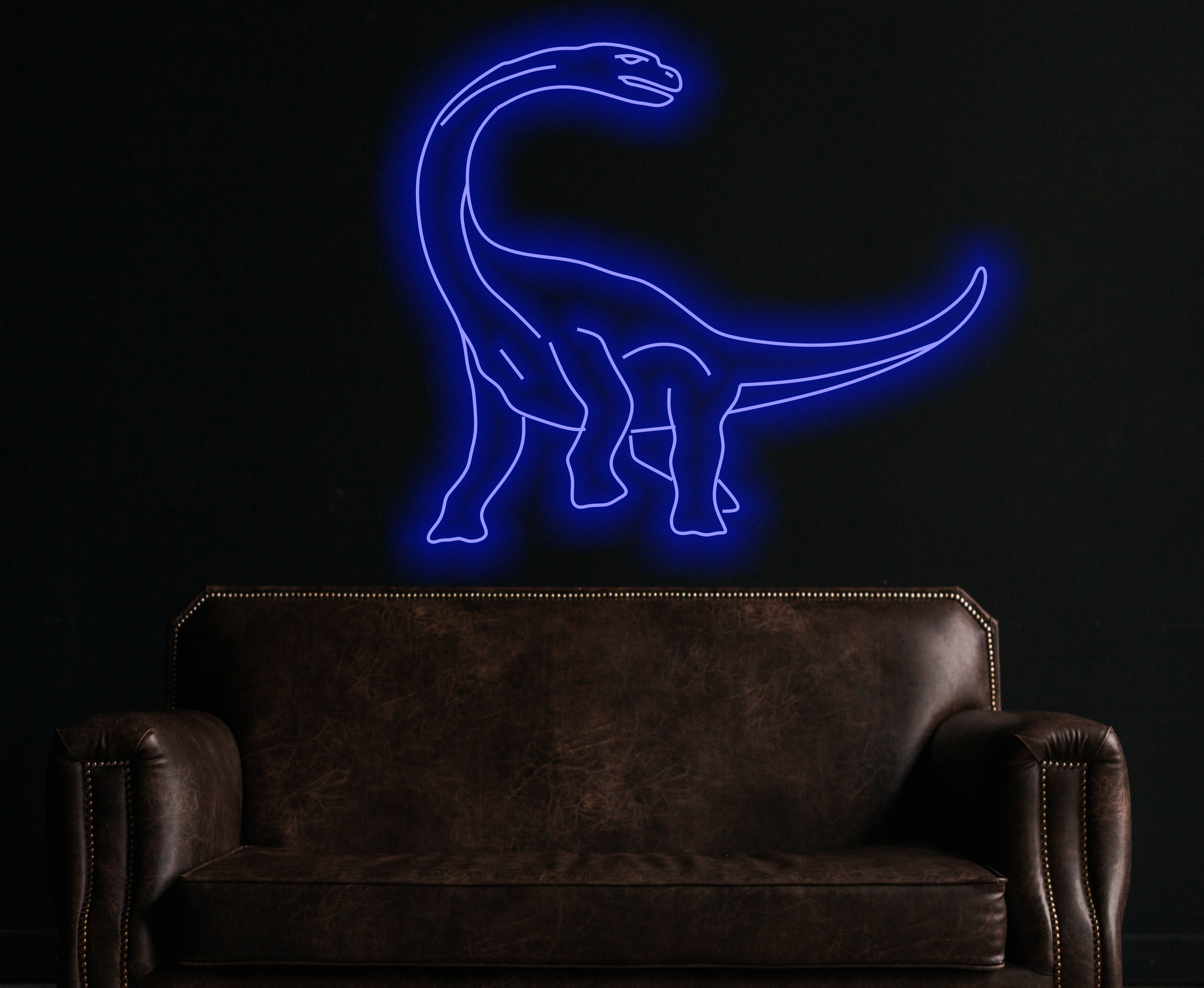 Dinosaur neon sign, Brachiosaurus neon sign, dino neon sign, animal ...