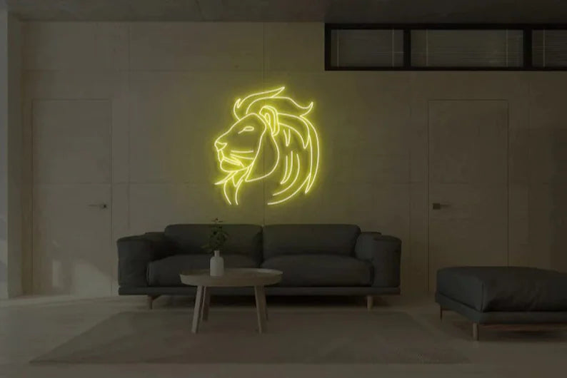 Lion Neon Sign, animal neon sign, tiger neon sign – Ooh neon