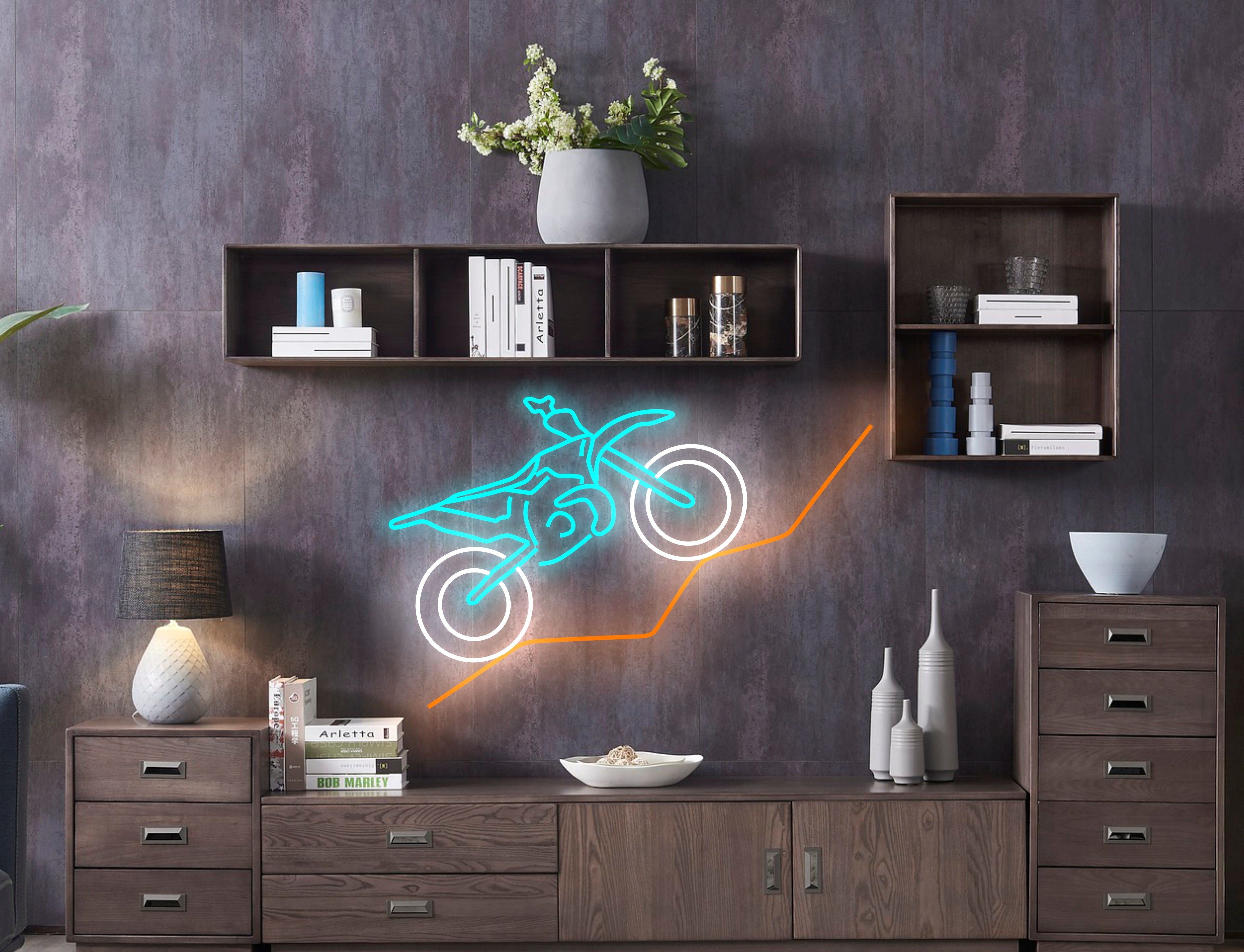 Motorcycle neon signs, bike neon sign, car neon sign, gift children ne ...